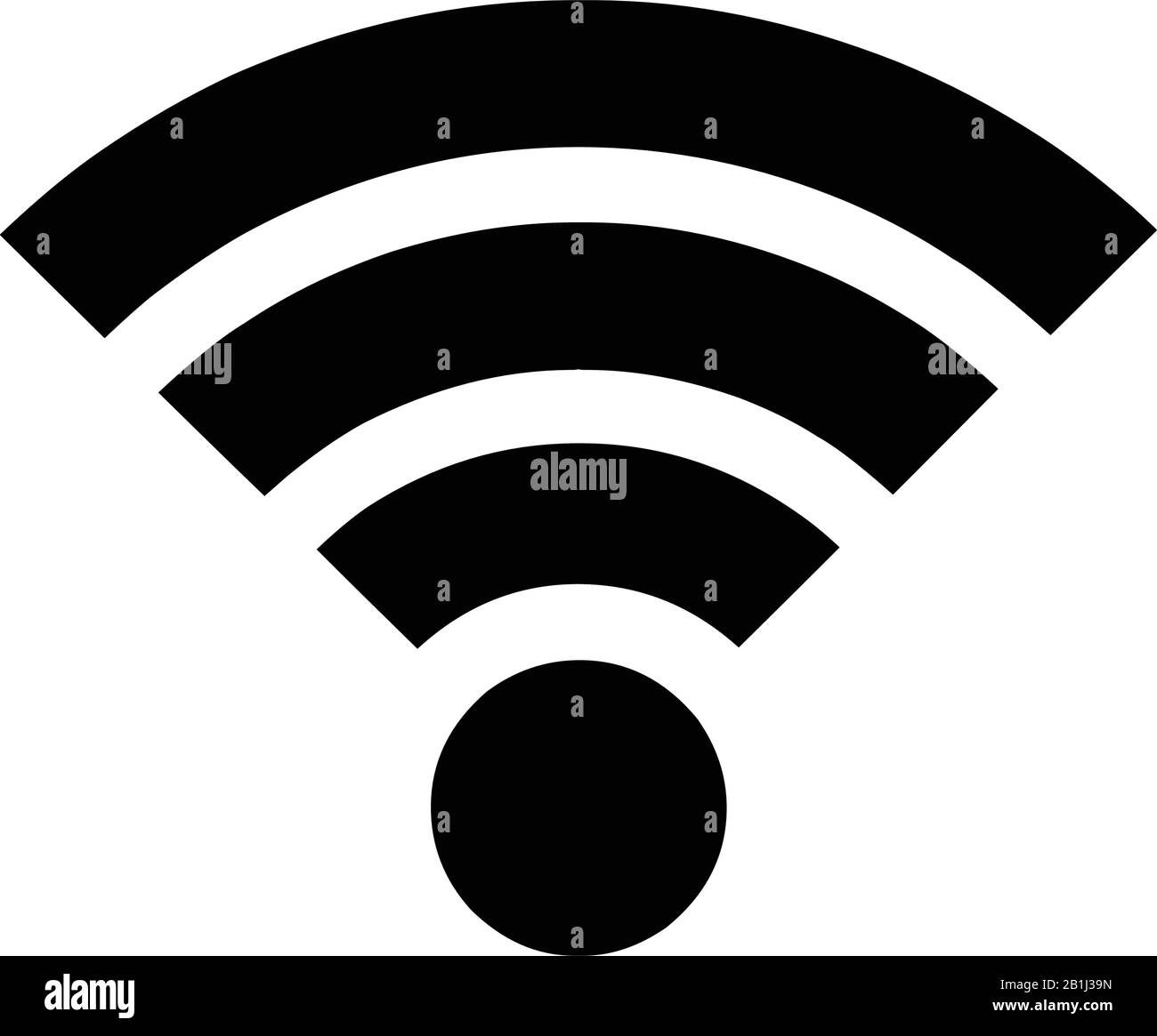 wifi, wi-fi, wireless internet (3 black stripes, oriented upward ...