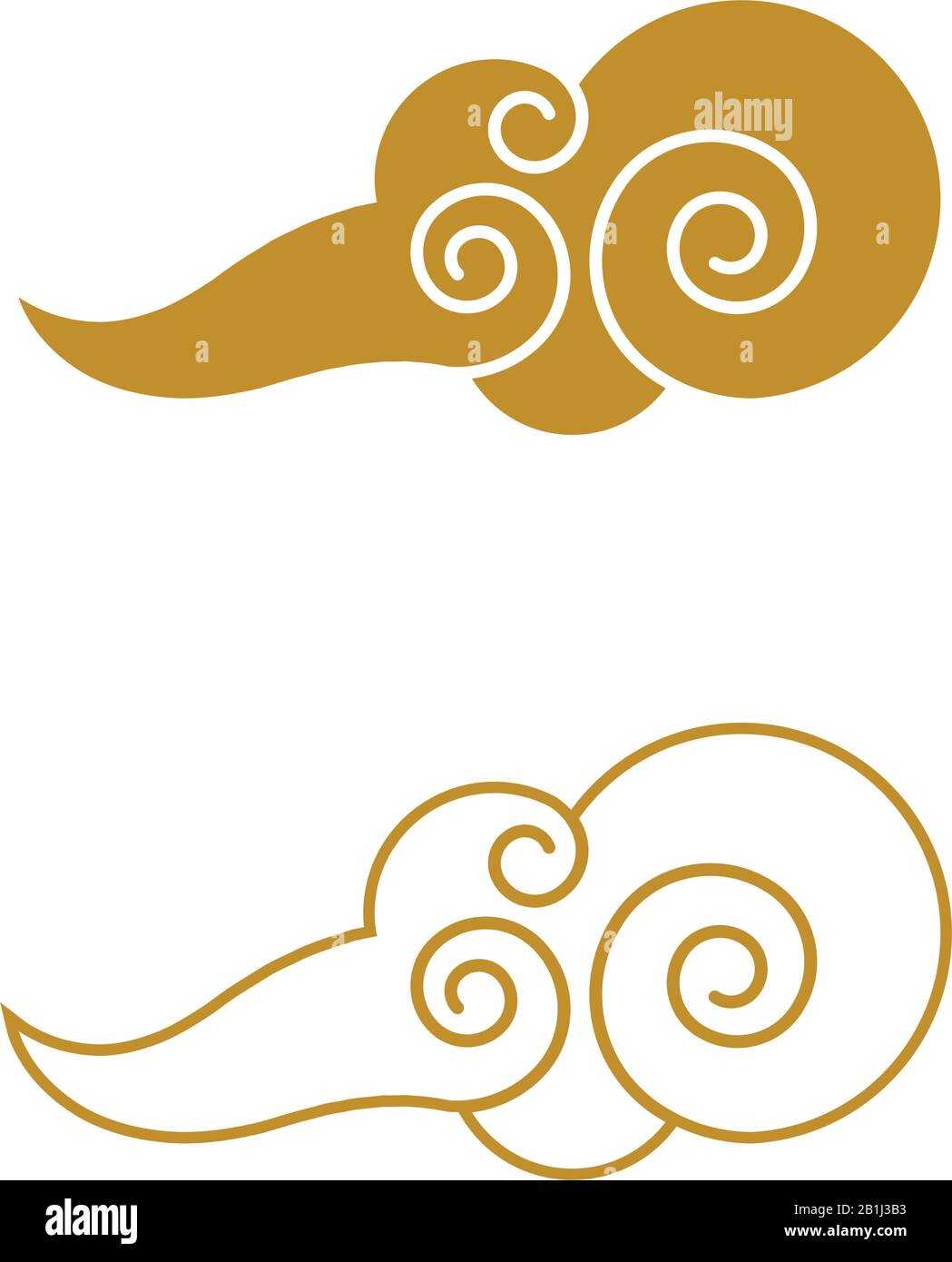 Chinese Cloud template vector icon illustration design Stock Vector ...