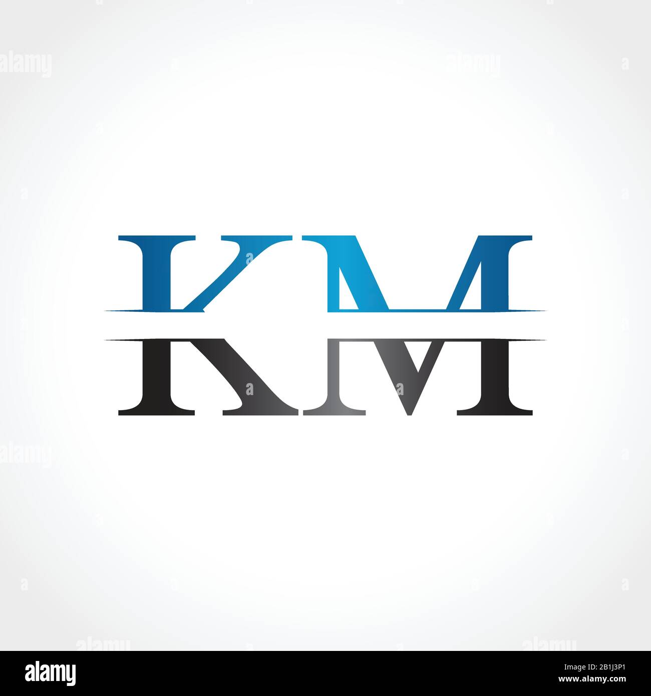 Letter km logo hi-res stock photography and images - Alamy
