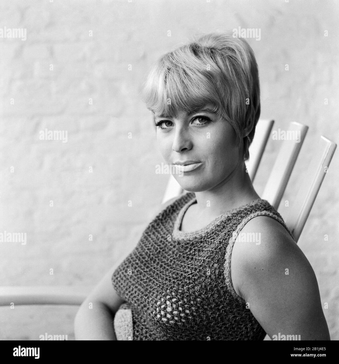 Britt Bergström, schwedische Schlagersängerin, Deutschland um 1968 ...