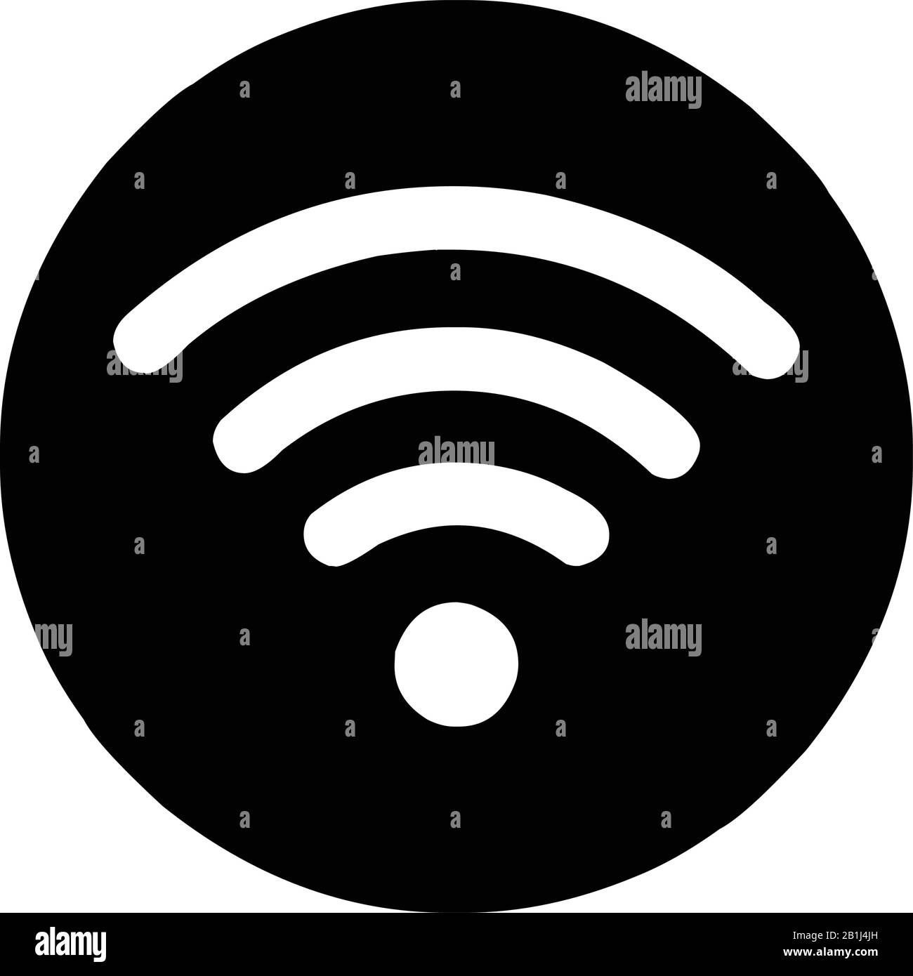 wifi, wi-fi, wireless internet silhouette, symbol, outline, vector ...