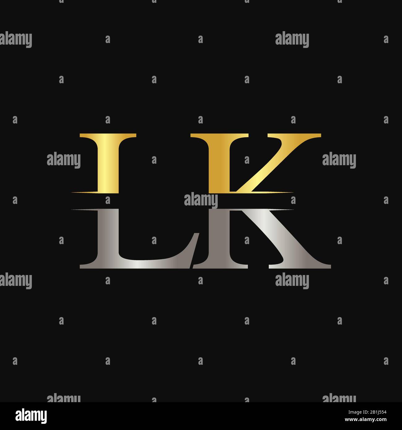 Letter lk logo hi-res stock photography and images - Alamy