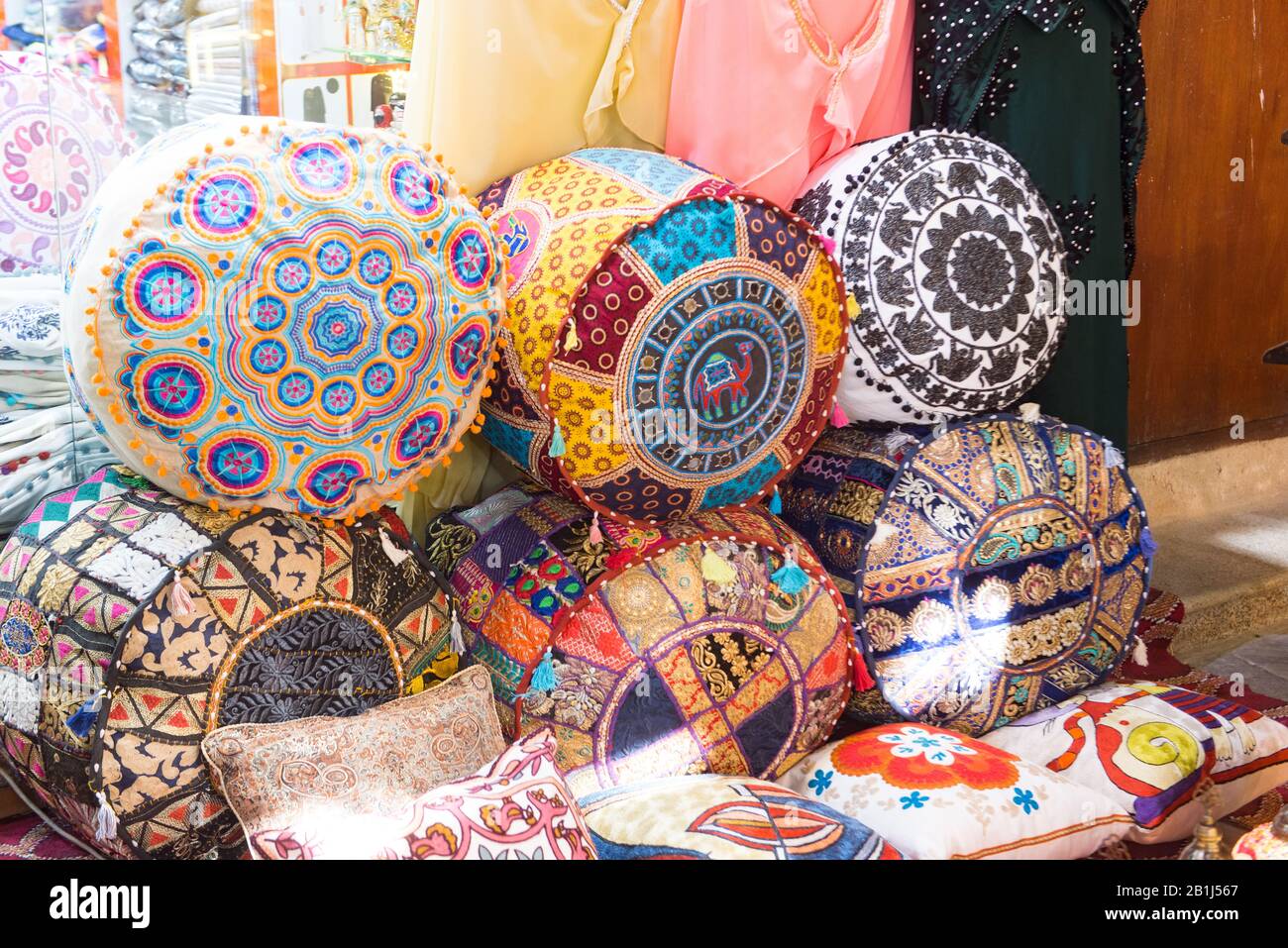 Dubai, United Arab Emirates – November 15, 2019: Covered alley of a ...