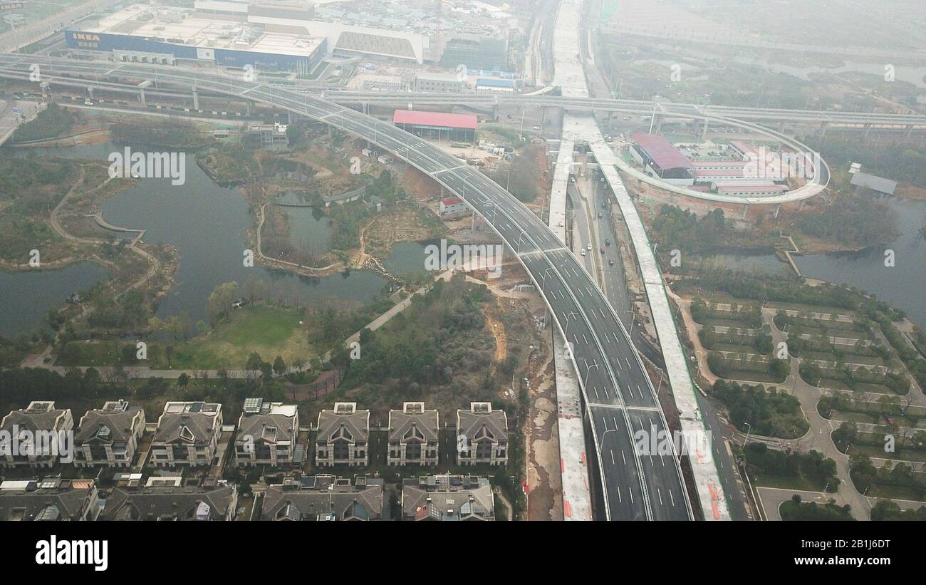 Changsha, China's Hunan Province. 26th Feb, 2020. Aerial photo shows ...