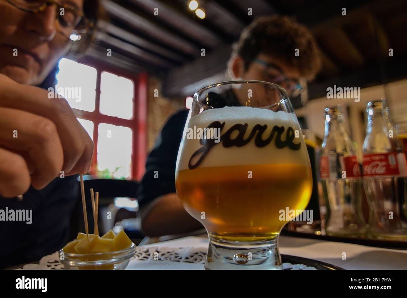 Bruges, flanders, Belgium. August 2019. Interior of the historic de ...