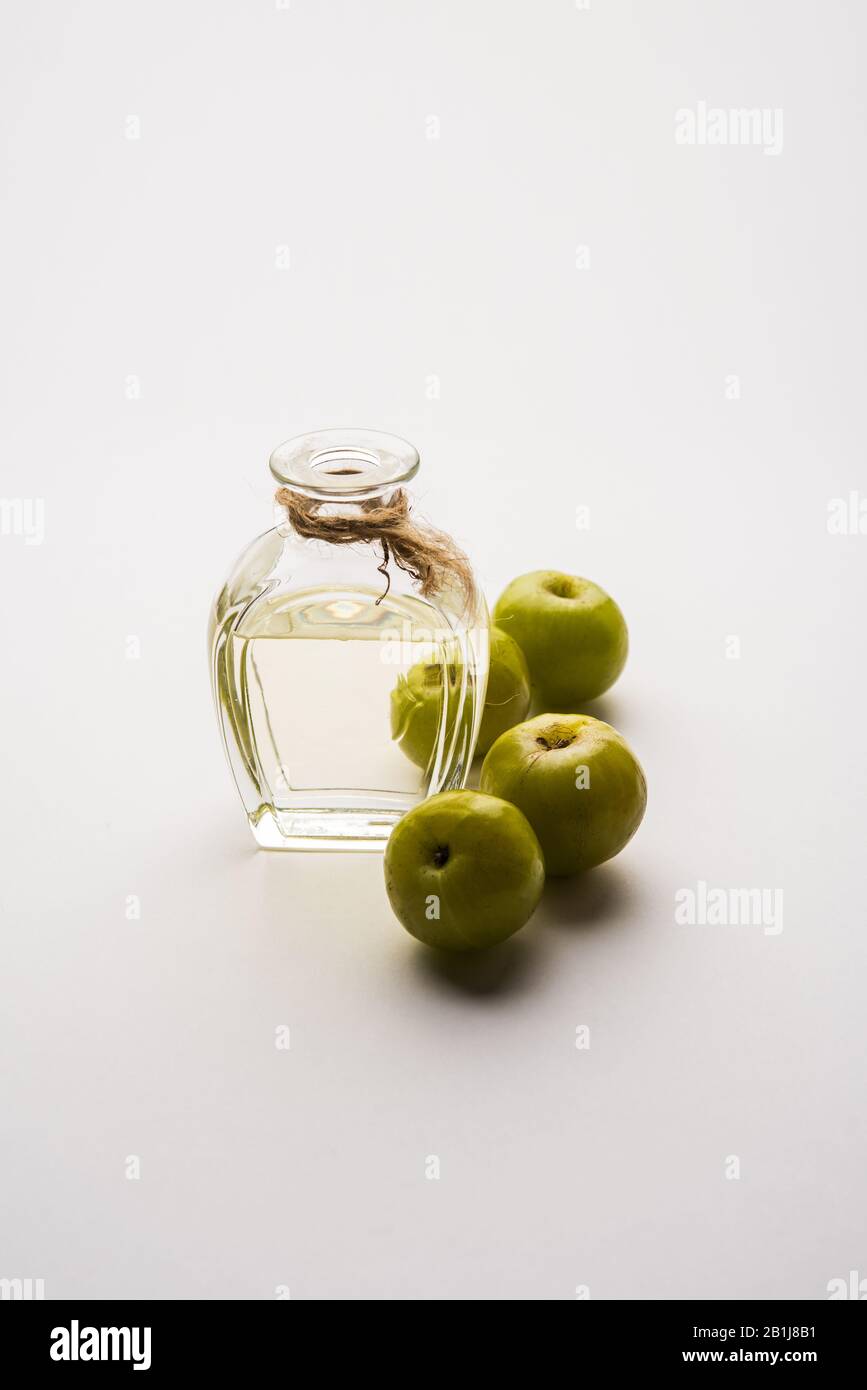 Amla oil is a natural Ayurvedic oil used for hair health that contains ...
