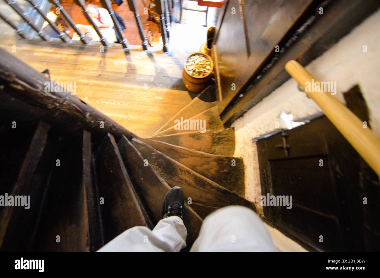 Bruges, flanders, Belgium. August 2019. Interior of the historic de ...