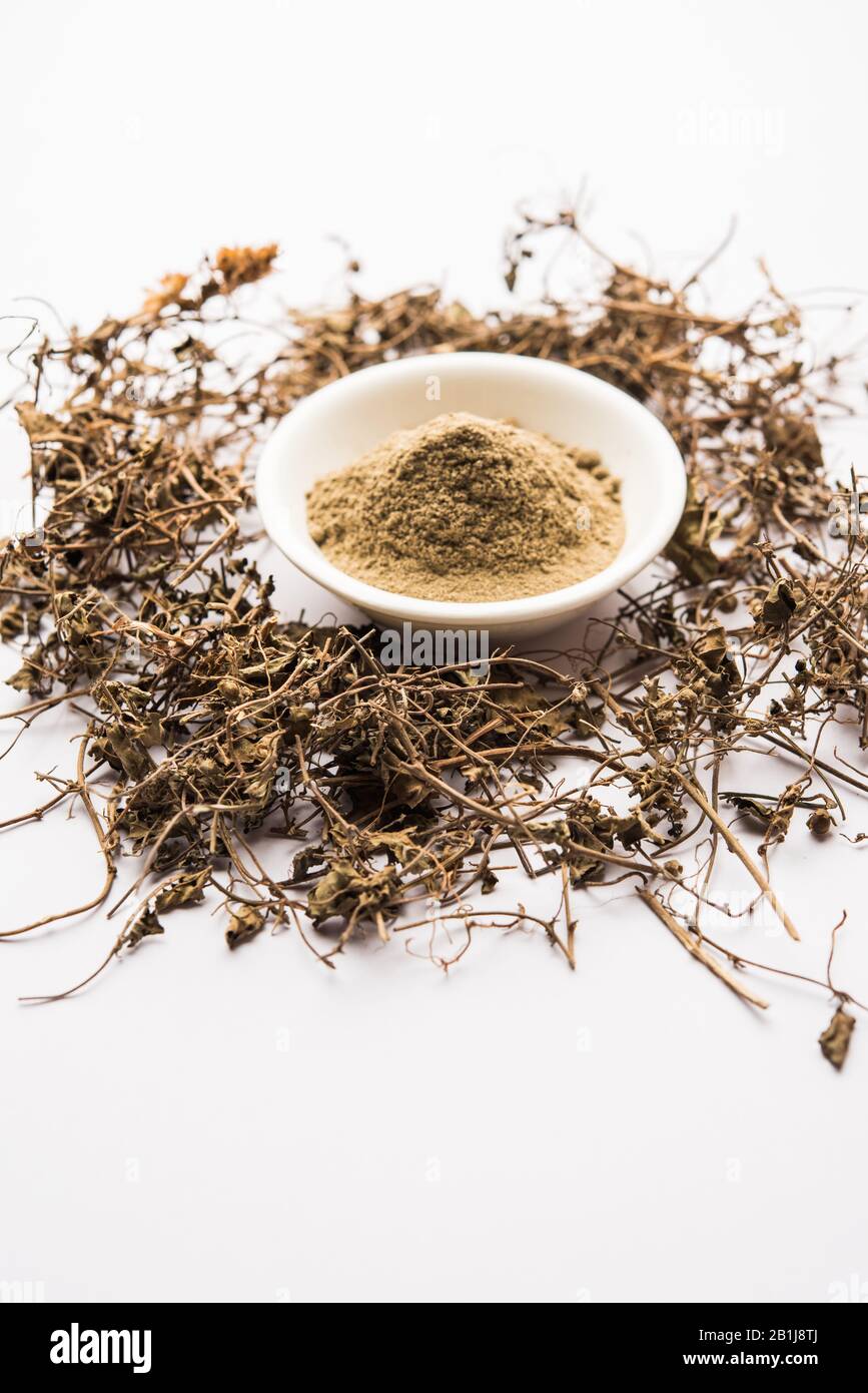 Organic Maha Bhringraj ayurvedic powder Stock Photo - Alamy