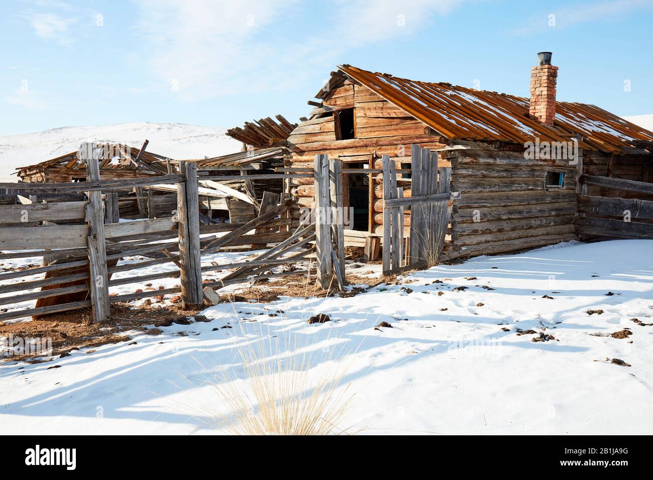 Abundant nomad village ghost town Stock Photo - Alamy