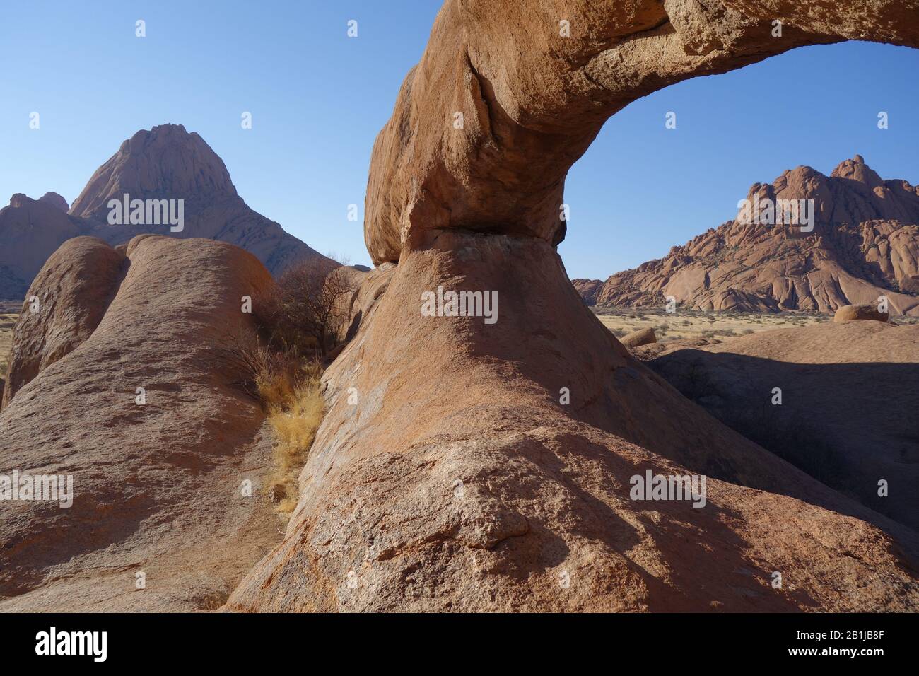 Rock arch sandstone stone formation of Spitzkoppe Erongo in Namibia ...