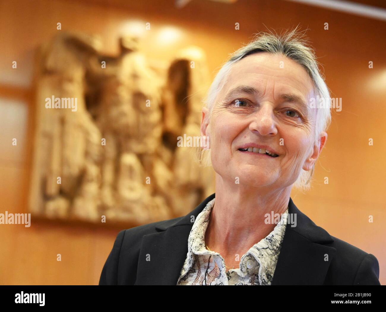 Karlsruhe, Germany. 26th Feb, 2020. Doctor Erika Preisig, president of ...