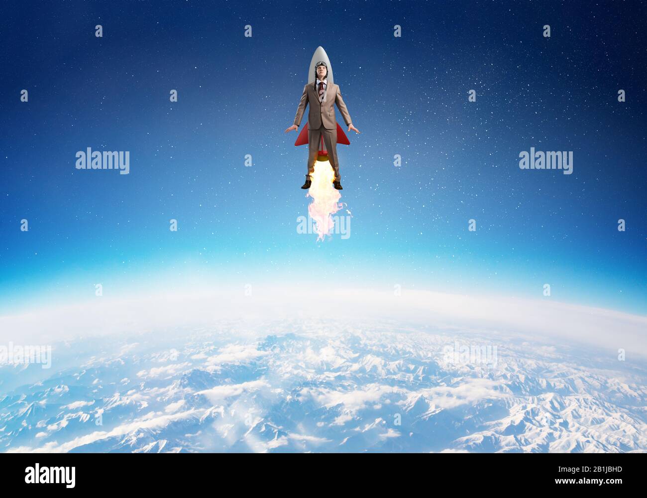 Man flying with jetpack hi-res stock photography and images - Alamy