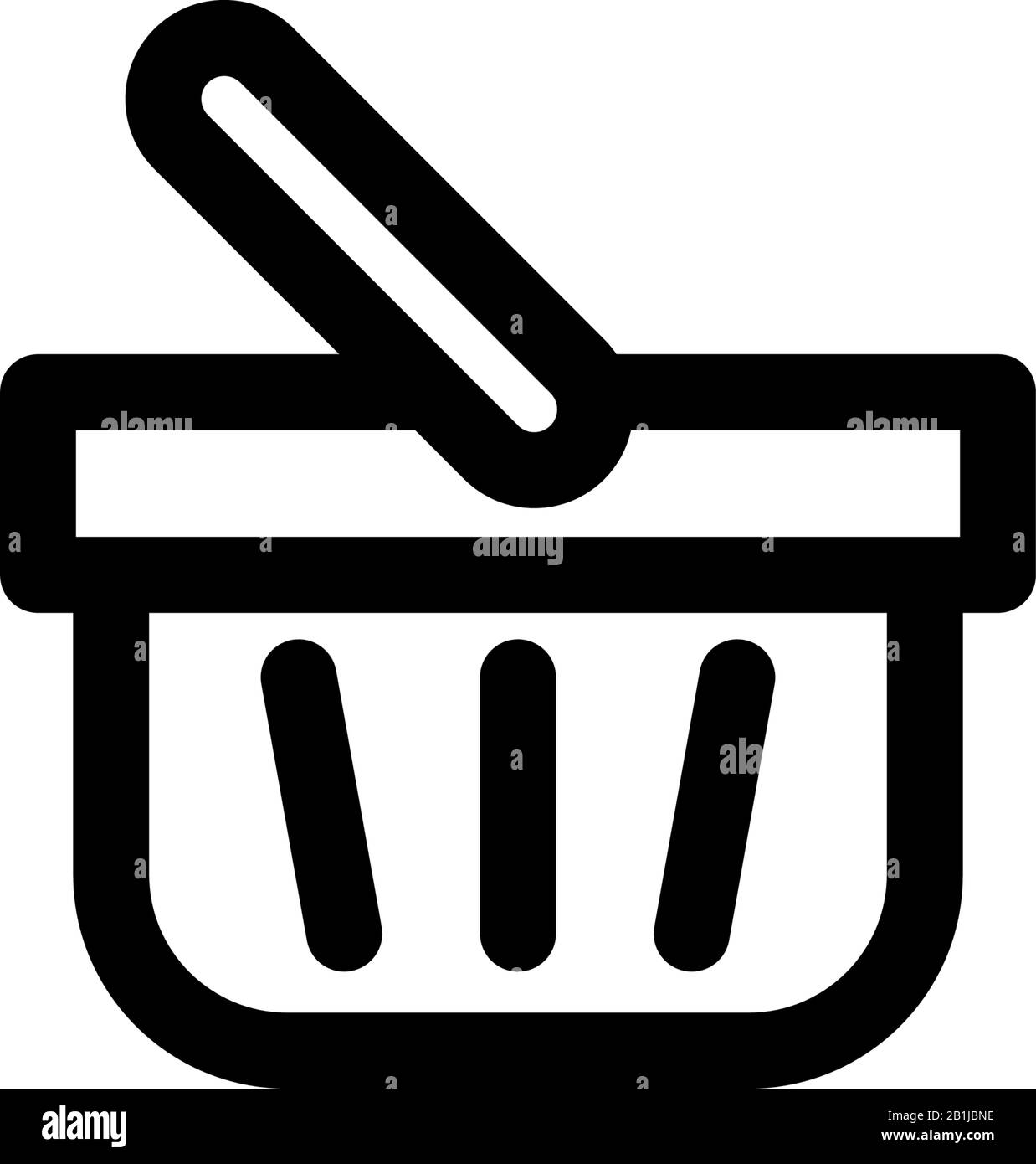 Shopping basket outline icon hi-res stock photography and images - Alamy