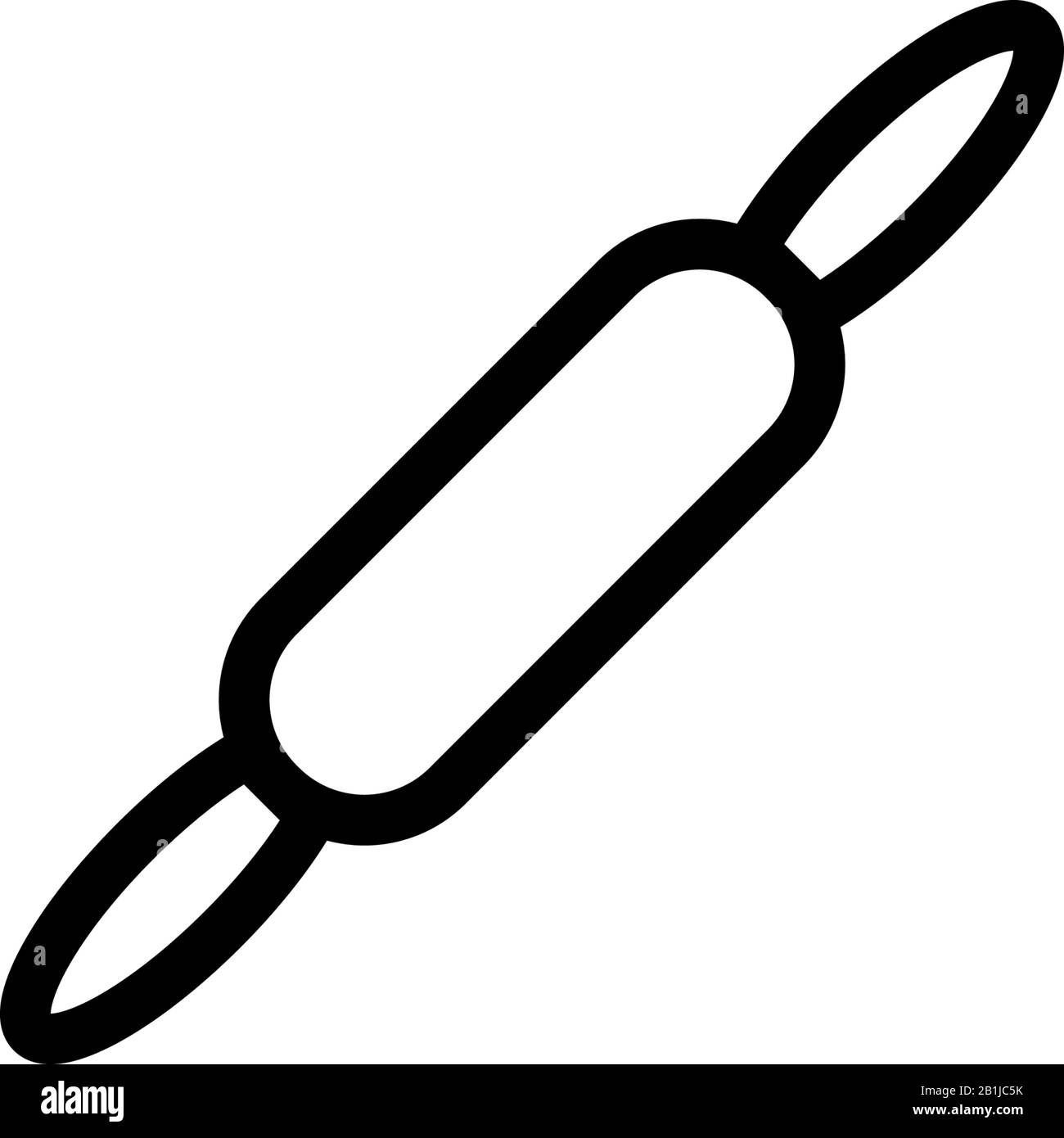 Rolling pin dough vector Black and White Stock Photos & Images - Alamy