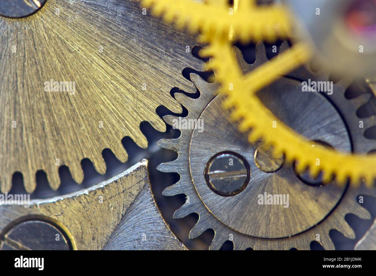 Gears. Industrial background. The concept of technology, time, teamwork ...
