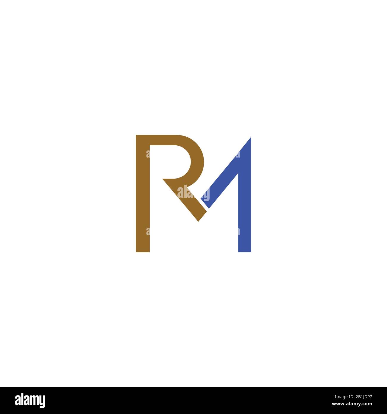 Initial letter mr or rm logo design template Stock Vector Image & Art ...