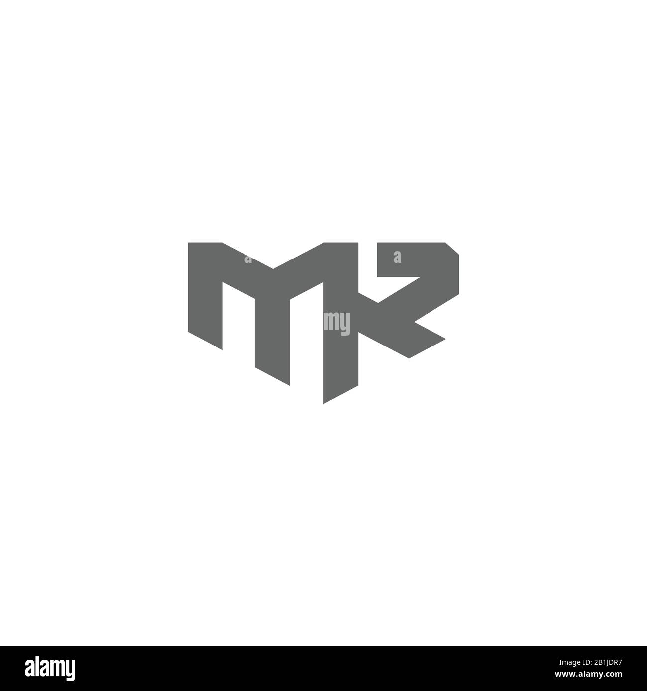 Initial letter mr or rm logo design template Stock Vector Image & Art ...
