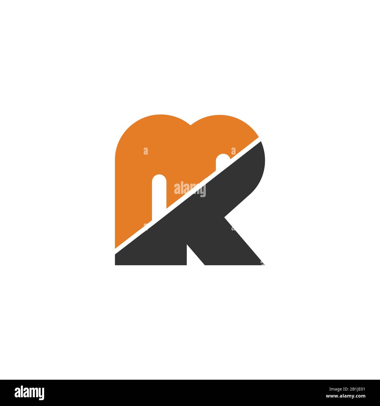 Initial letter mr or rm logo design template Stock Vector Image & Art ...