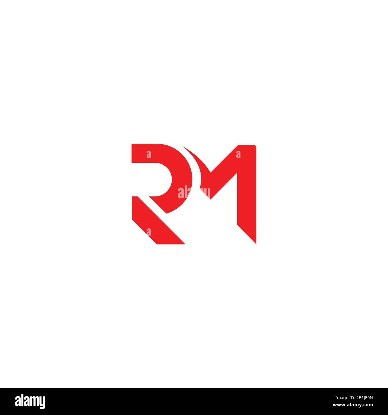 Initial letter mr or rm logo design template Stock Vector Image & Art ...