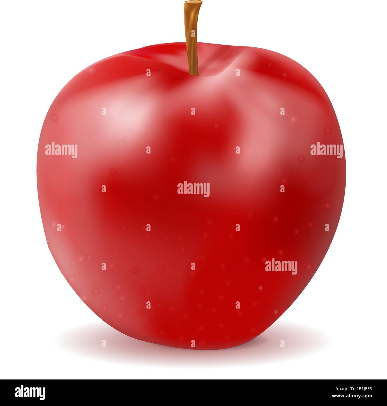 Red apple 3d hi-res stock photography and images - Alamy