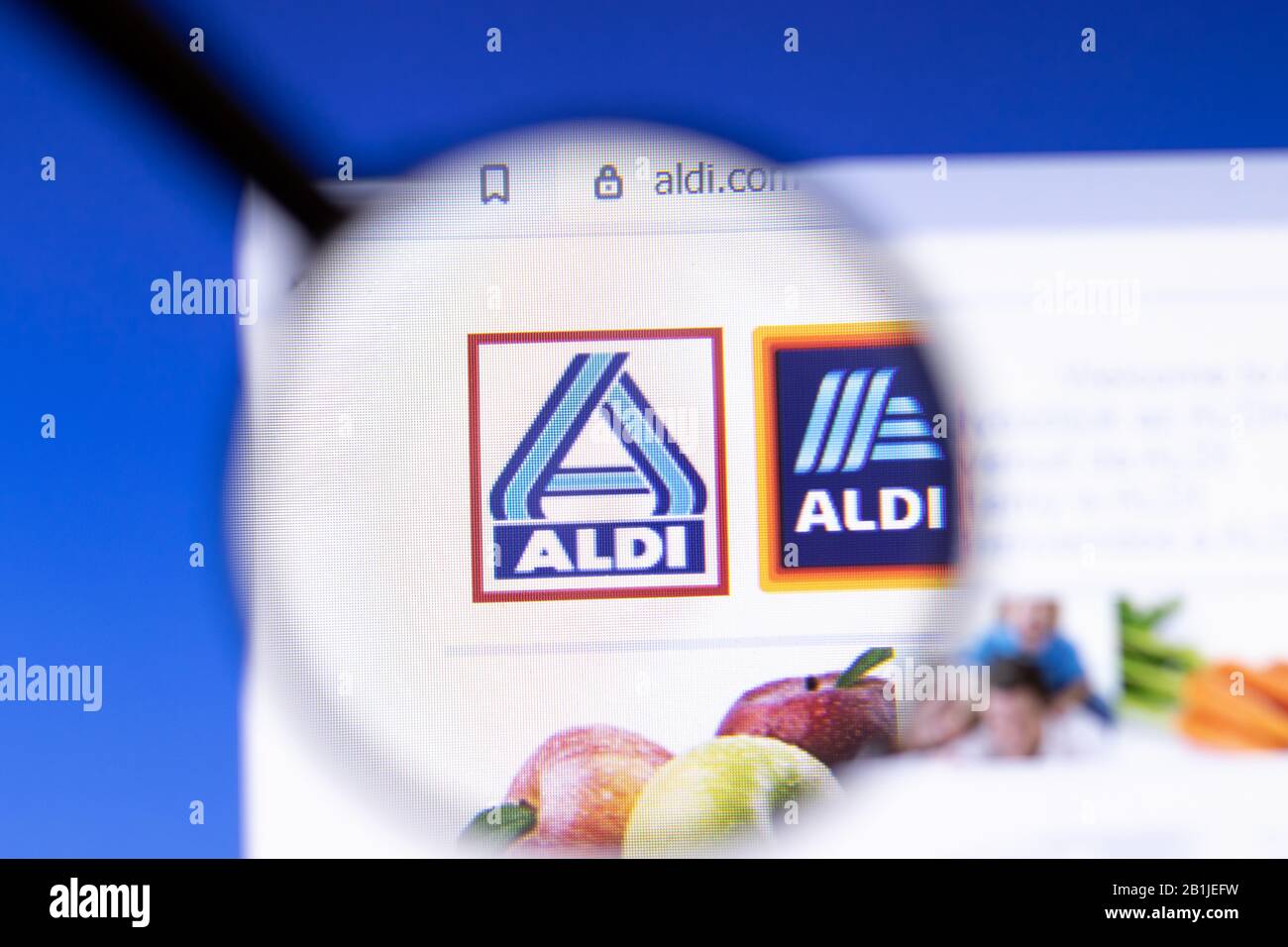 Aldi logo brand hi-res stock photography and images - Alamy