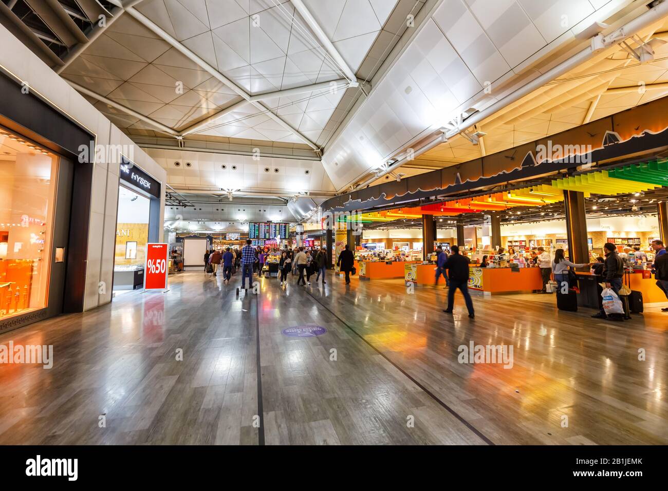 Istanbul, Turkey – February 15, 2019: Terminal of Istanbul Ataturk ...