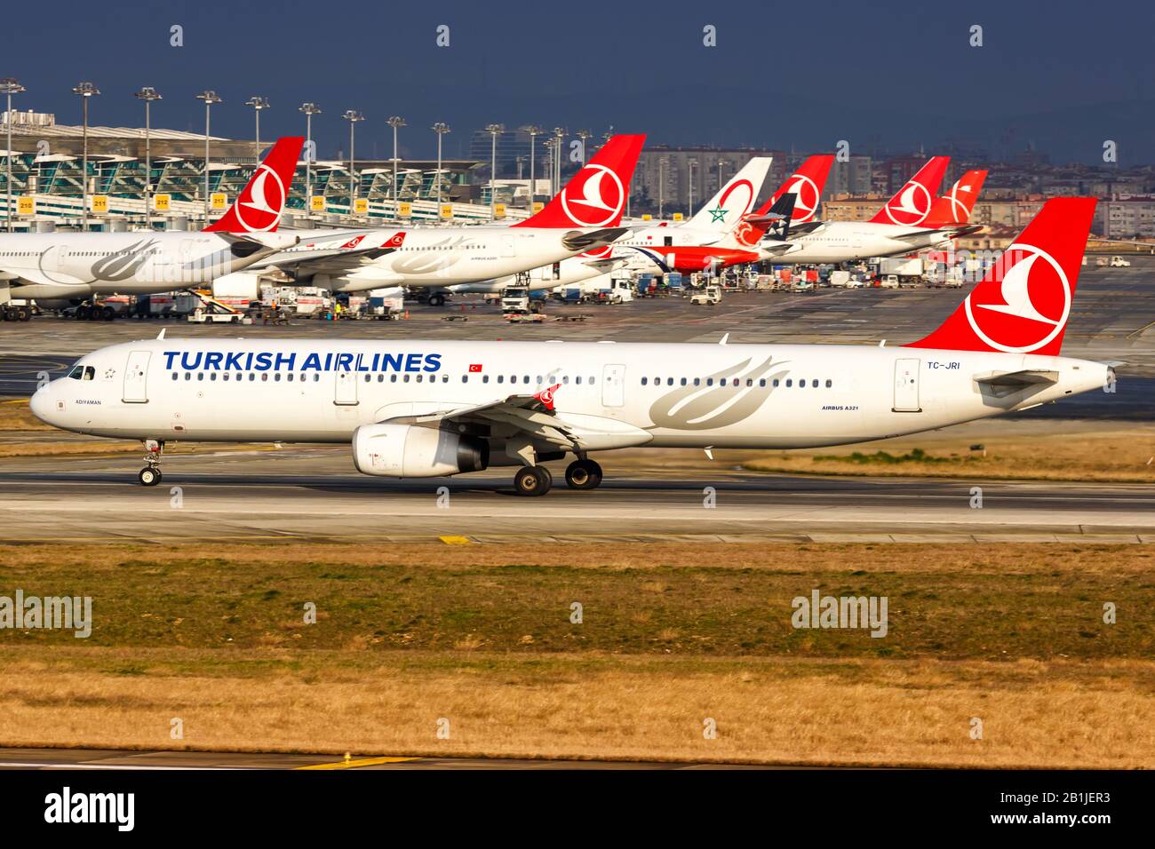 Istanbul, Turkey – February 15, 2019: Turkish Airlines Airbus A321 ...