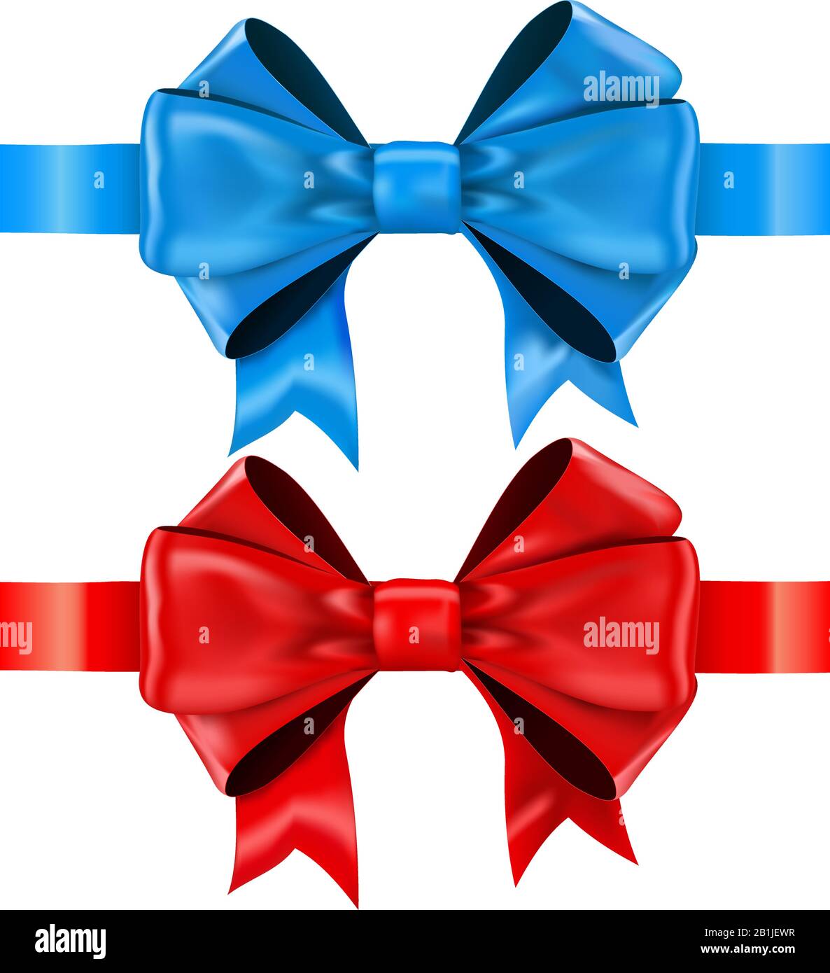 Blue decorative ribbon Stock Vector Images - Alamy