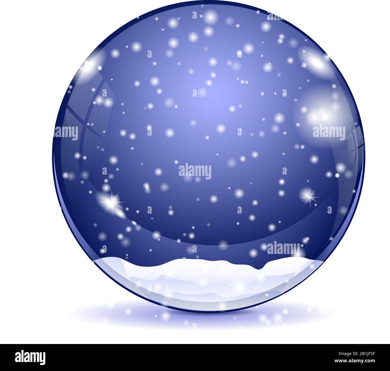 Ball with snowflake Stock Vector Images - Alamy