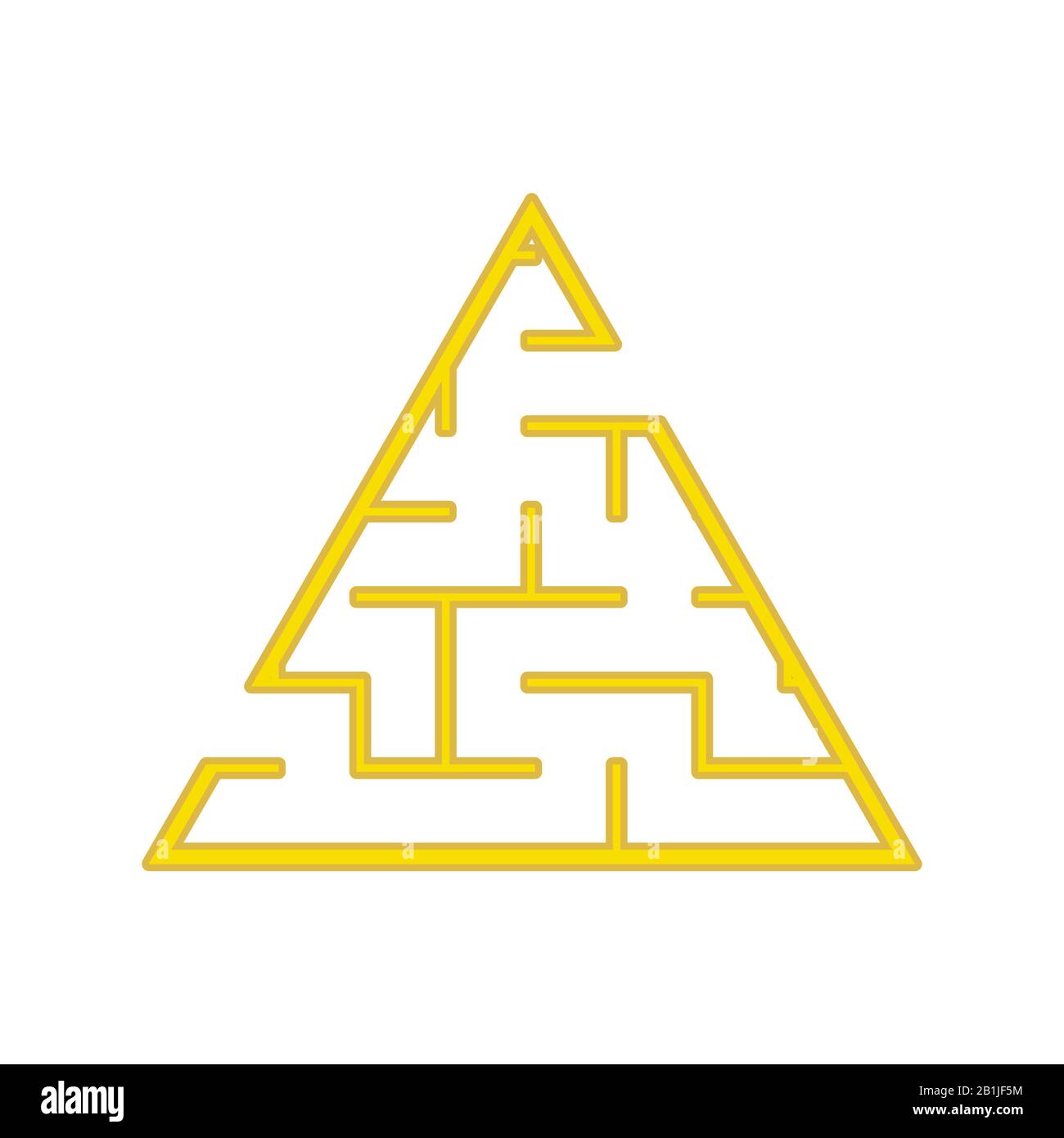 Colored triangular labyrinth. Game for kids. Puzzle for children. Maze ...