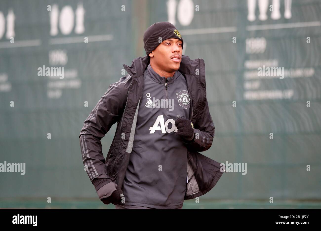 Manchester United's Anthony Martial during the training session at the ...