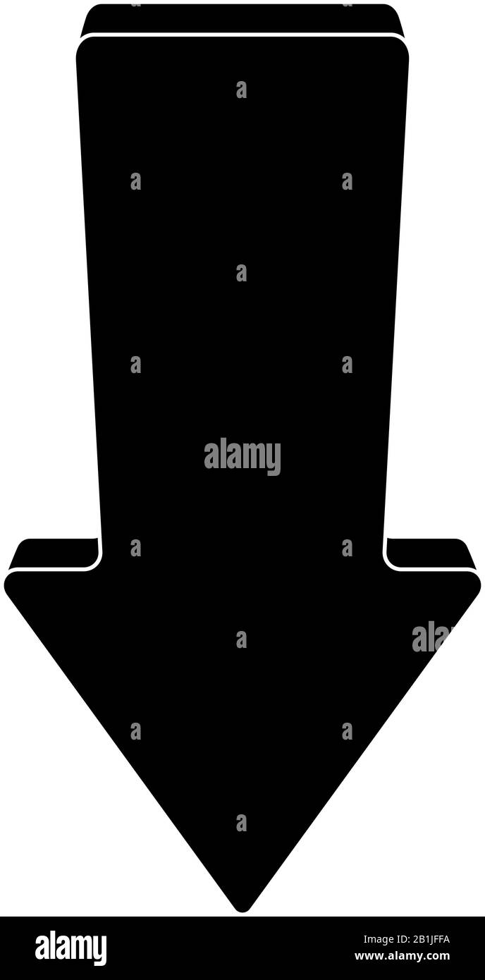 Black arrow icon hi-res stock photography and images - Alamy