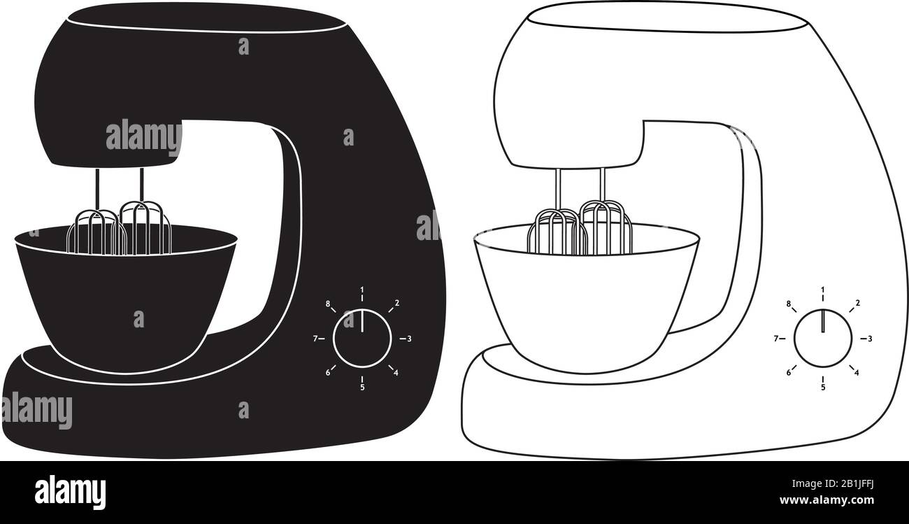 Kitchen aid mixer vintage Stock Vector Images - Alamy