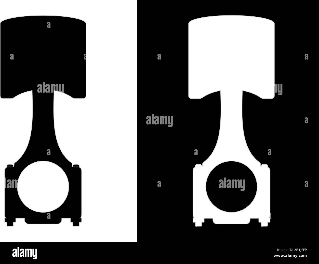 Piston and cylinder Stock Vector Images - Alamy