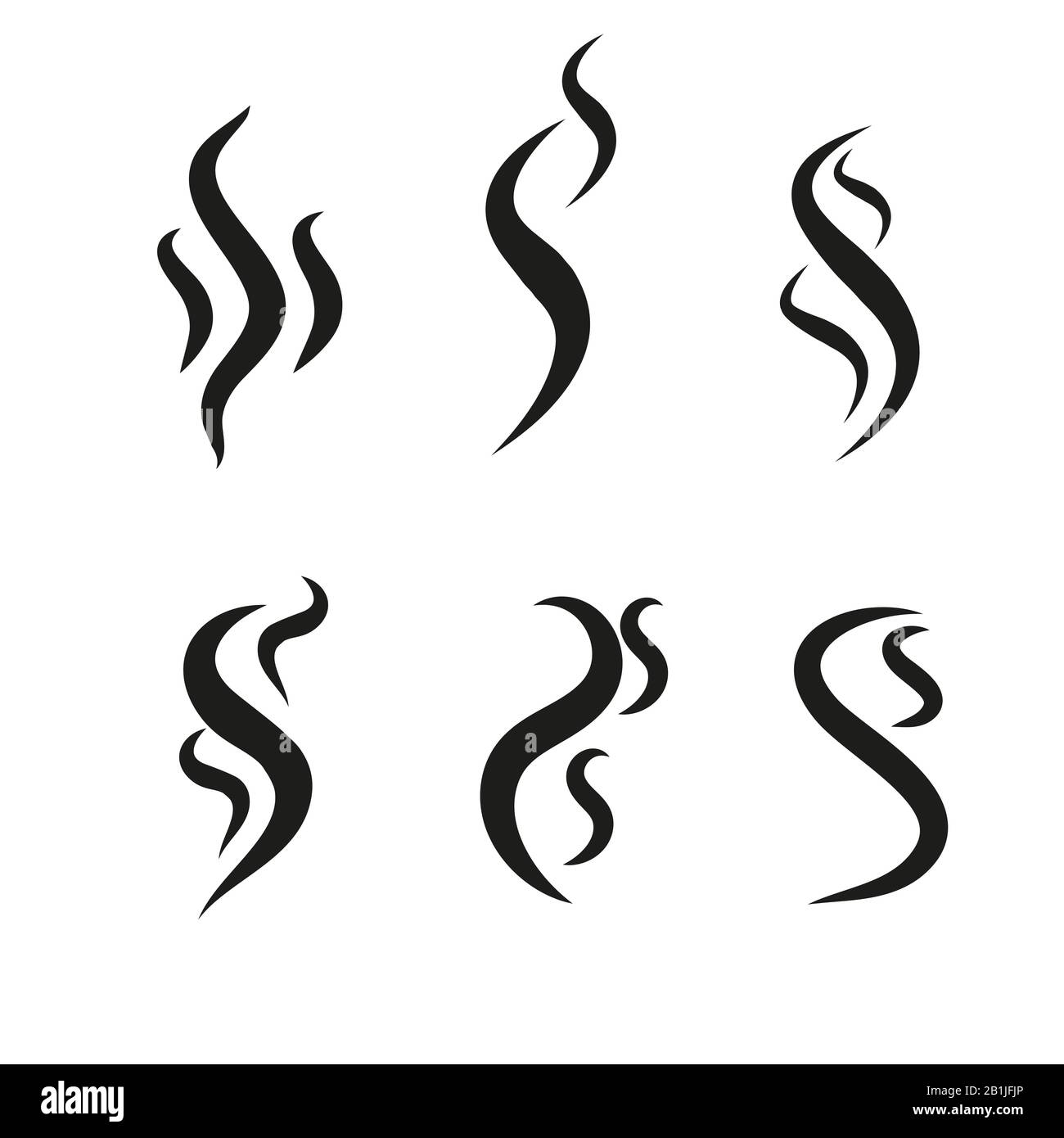 Smoke puff vector icon set illustration isolated on white background ...