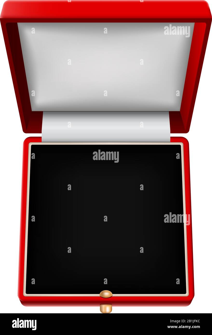 Jewelry gift box. Open red box Stock Vector Image & Art - Alamy