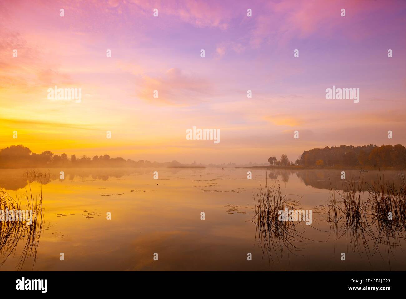 Magic evening sky lake hi-res stock photography and images - Alamy