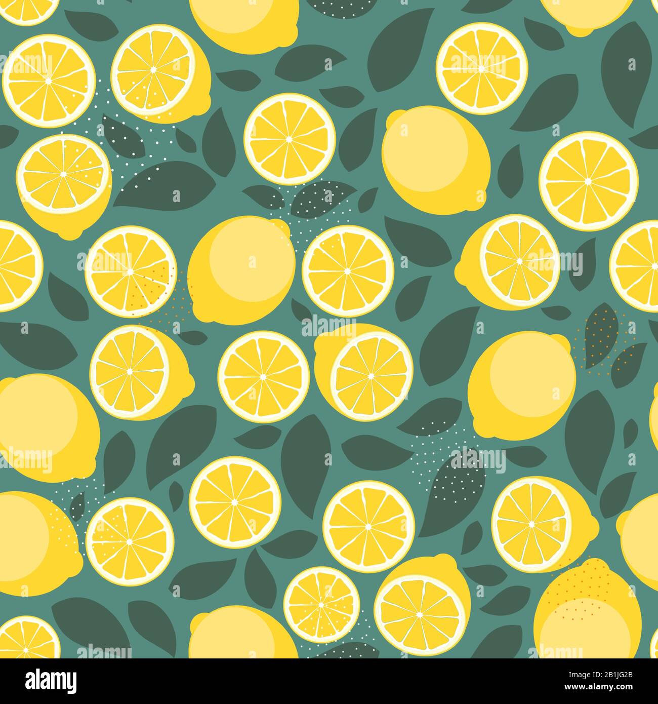 Abstract Lemon Seamless Pattern Background Vector Illustration Stock ...