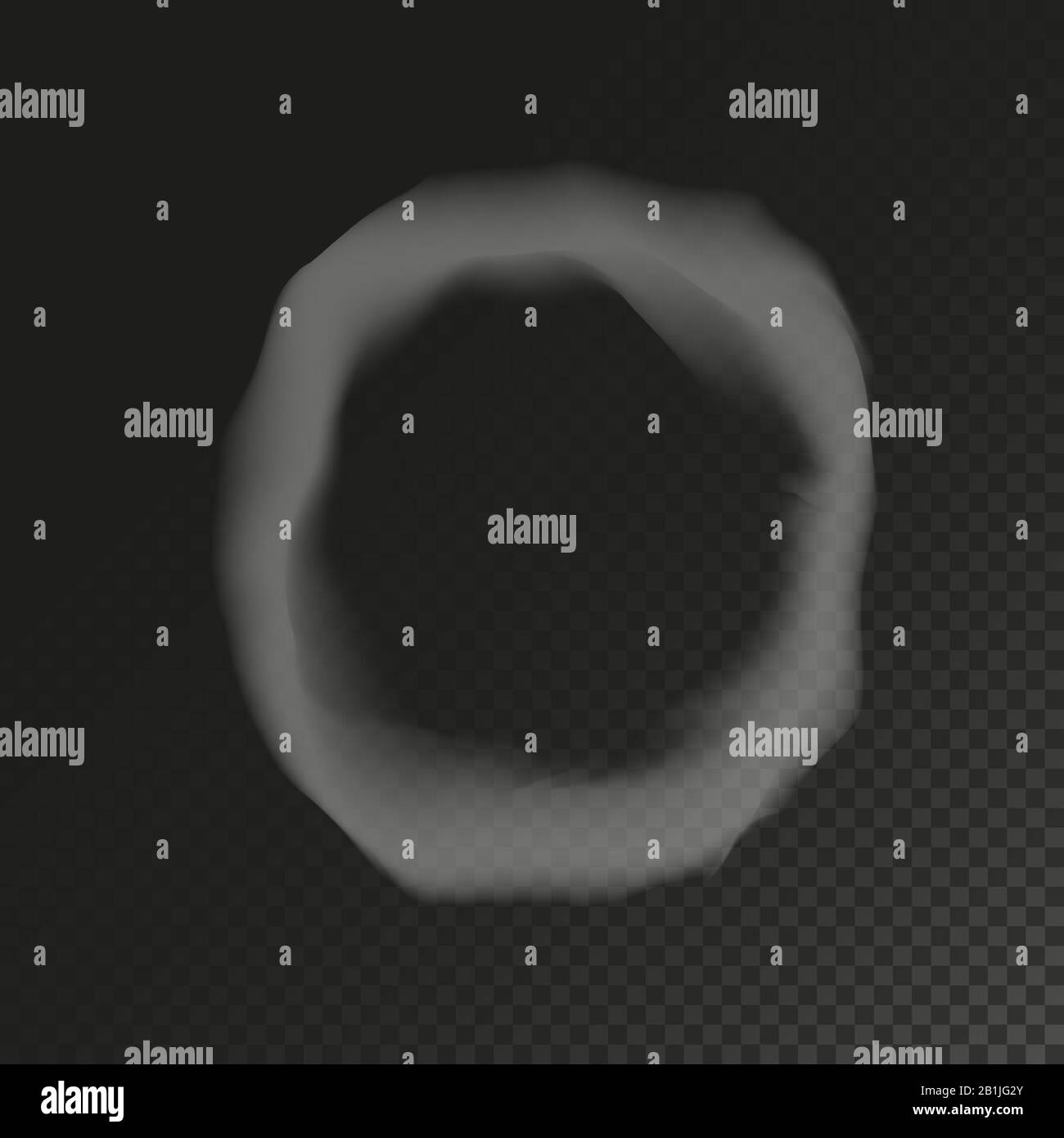 Vector smoke circle isolated on dark background Stock Vector Image ...
