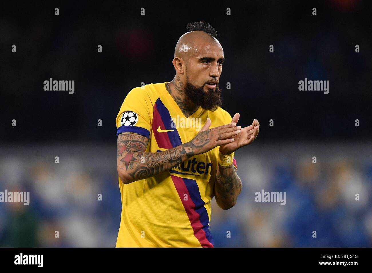 Arturo Vidal of FC Barcelona Napoli 25-02-2020 Stadio San Paolo ...