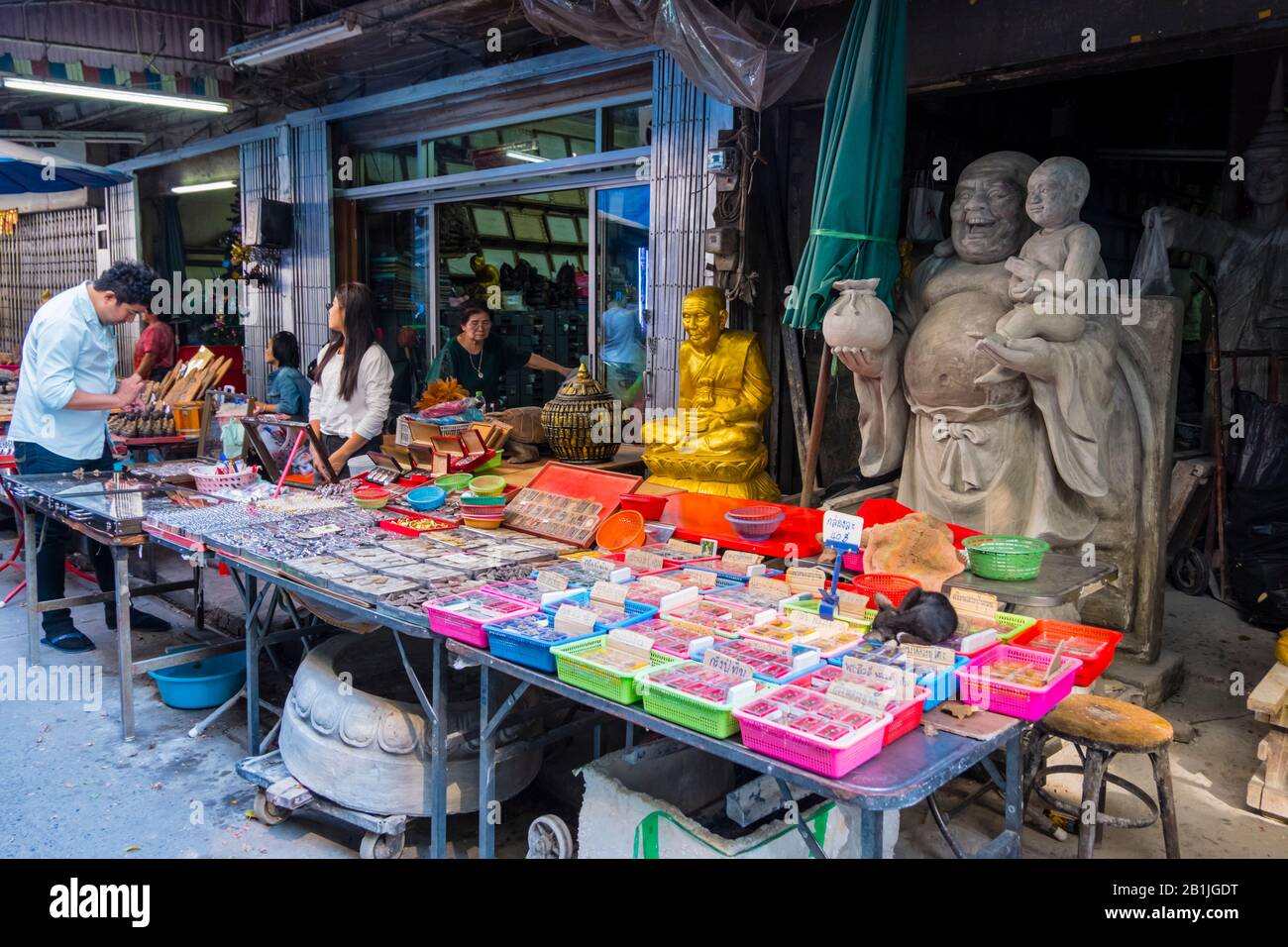 Amulet market, Bangkok, Thailand Stock Photo - Alamy