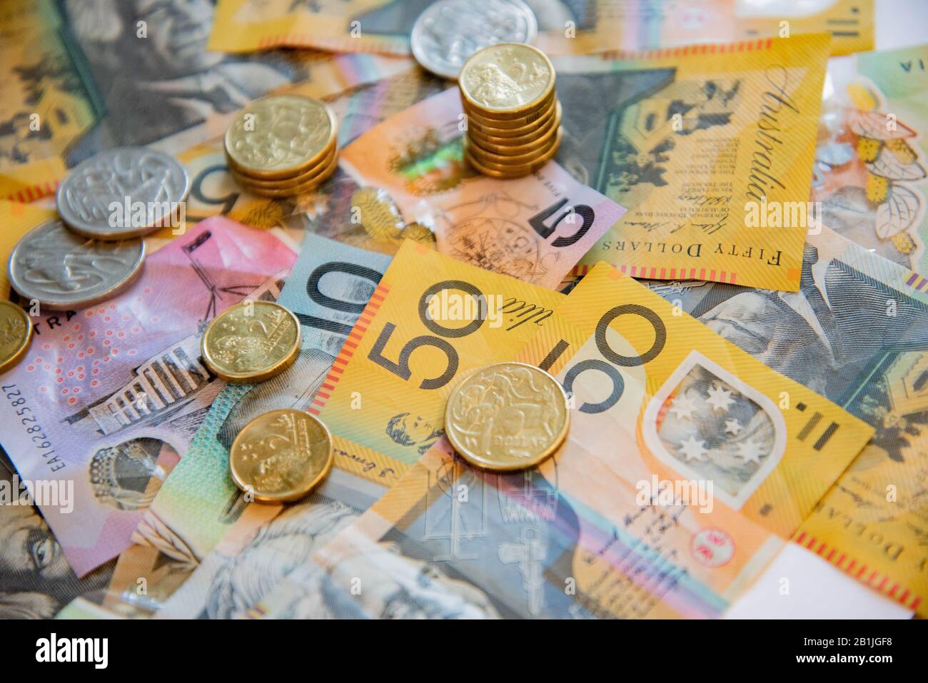 In this photo illustration the Australian notes and coins are seen ...