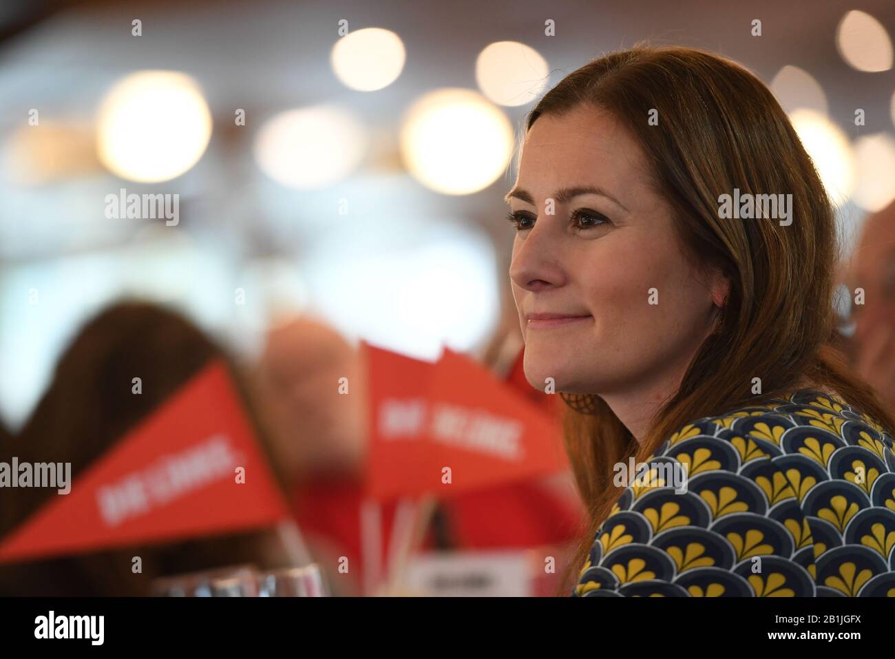 Passau, Germany. 26th Feb, 2020. Janine Wissler, leader of the Left ...