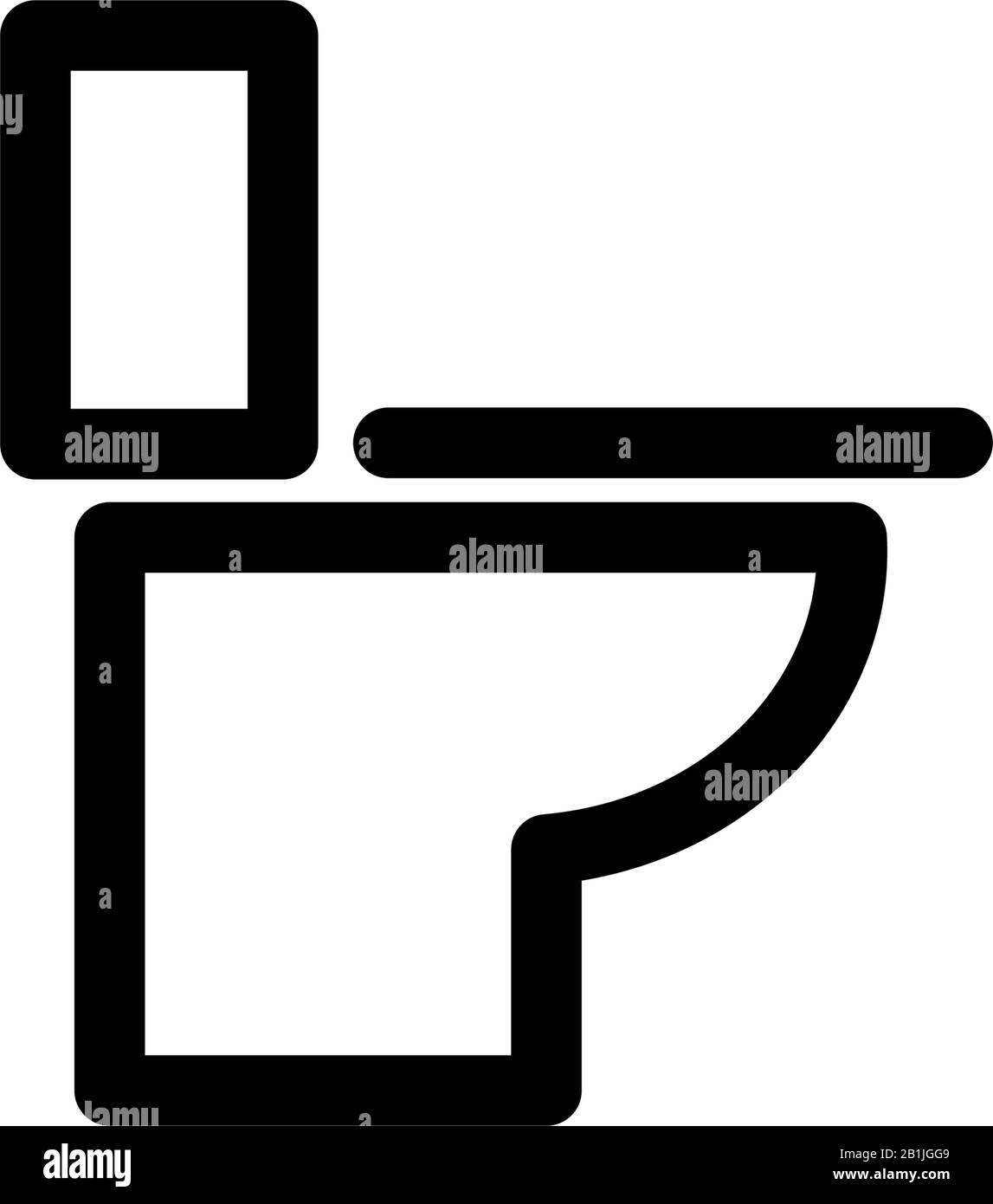 Vector toilet bowl icon hi-res stock photography and images - Alamy