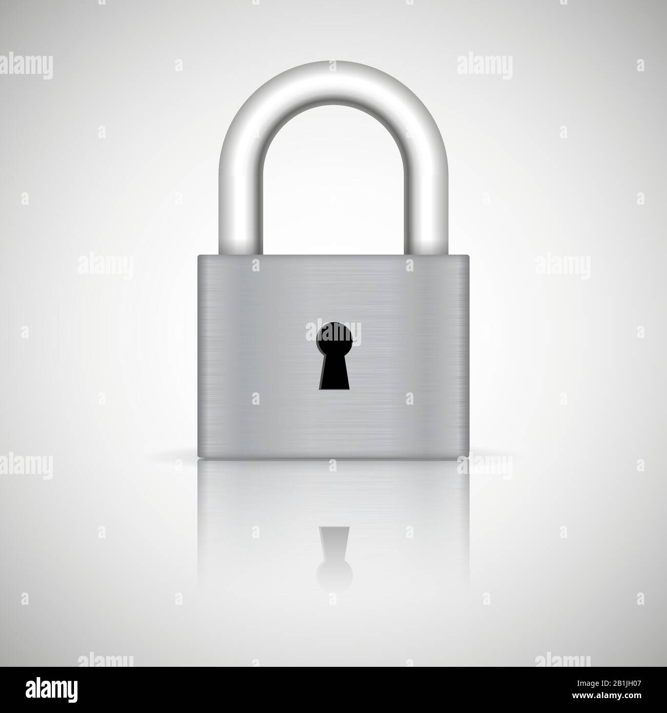 Padlock. Metal closed lock Stock Vector Image & Art - Alamy