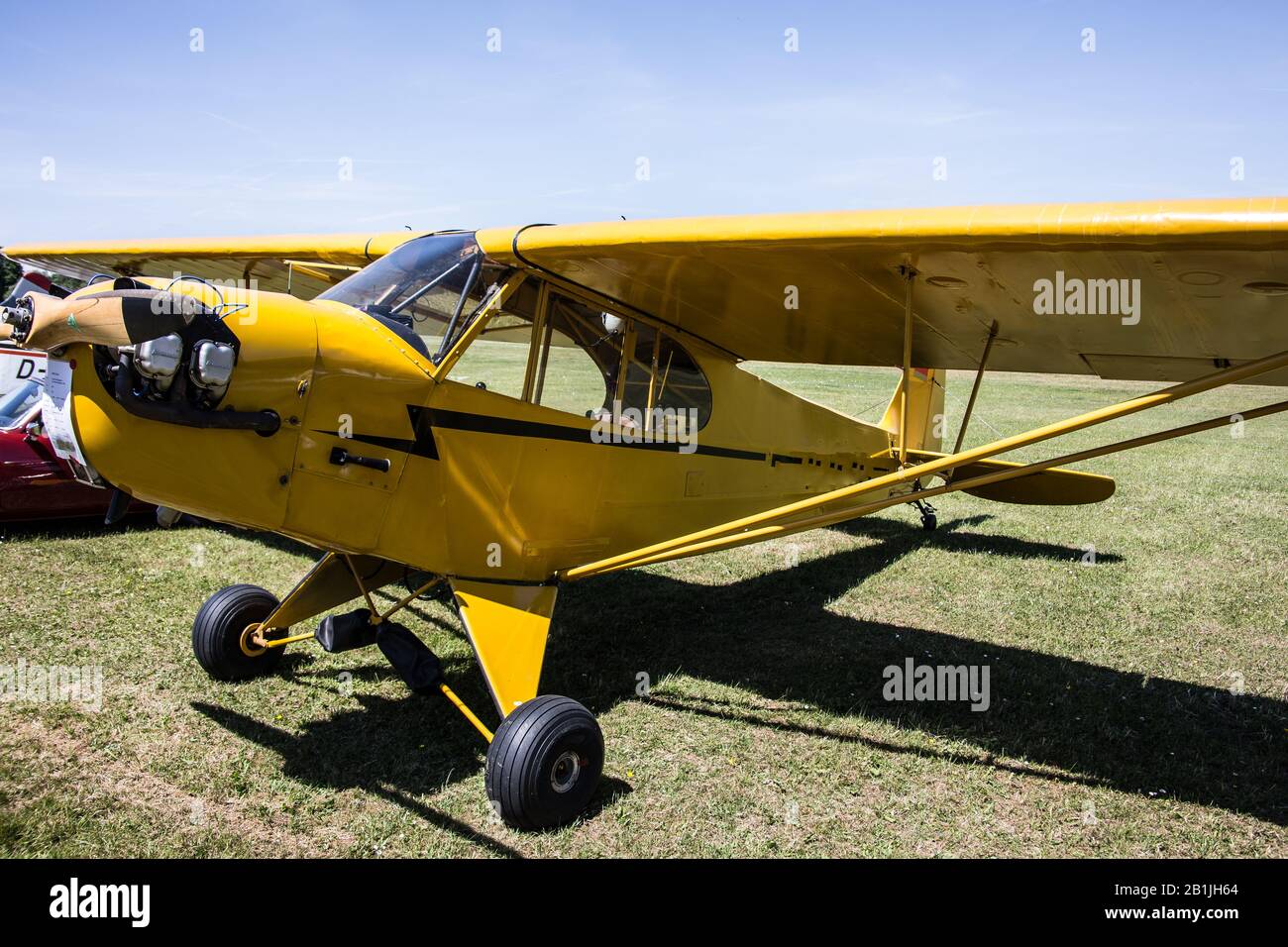 Sports airfield with runway on lawn in Wenden Stock Photo - Alamy