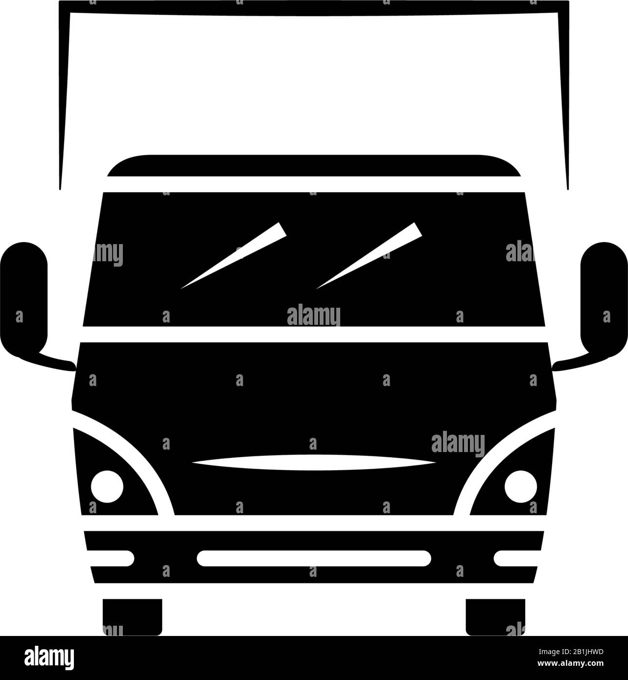 Truck vector button Black and White Stock Photos & Images - Alamy