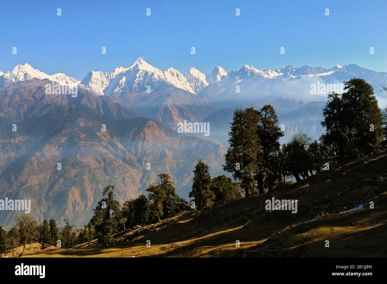 Landscape Greater Himalayas at border to Tibet, India, Himalaya Stock ...