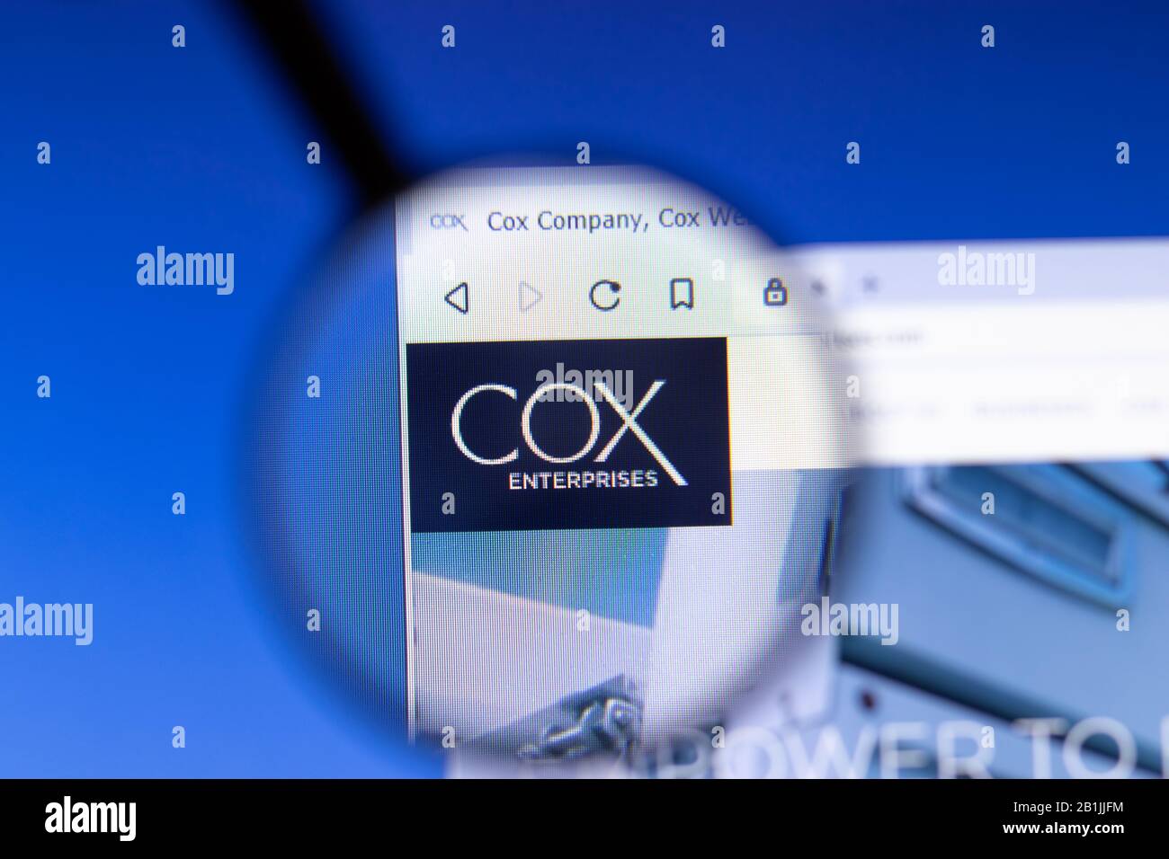 Los Angeles, California, USA - 25 February 2020: Cox Enterprises ...
