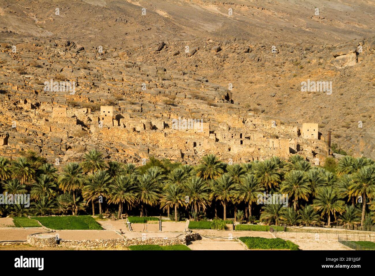 stone village in the desert Jebel Shams, Oman Stock Photo - Alamy